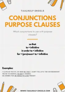Purpose and Reason Clauses – Taalhulp Engels